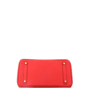 Hermès Birkin Handbag Togo With Gold Hardware 30 - Red