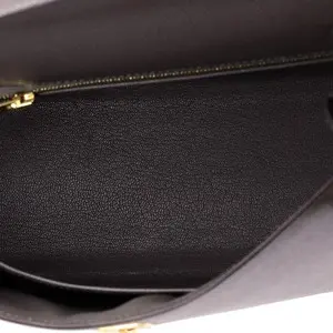 Hermès Kelly Handbag Grey Epsom With Gold Hardware 25