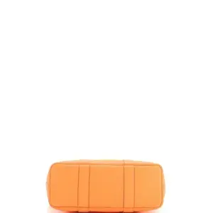 Hermès Garden Party Zip Tote Toile And Leather 36 - Orange