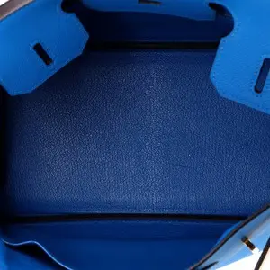 Hermès Birkin Handbag Epsom With Gold Hardware 30 - Blue