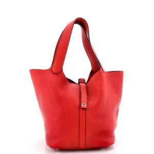 Hermès Picotin Lock Bag Clemence Mm - Red