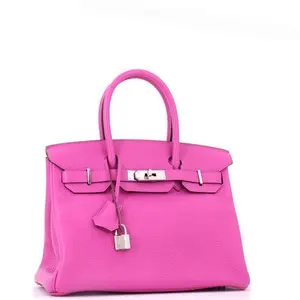 Hermès Birkin Handbag Clemence With Palladium Hardware 30