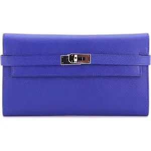 Hermès Kelly Wallet Epsom Long - Blue