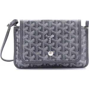 Goyard Plumet Clutch Wallet Coated Canvas - Gray