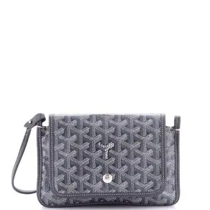 Goyard Plumet Clutch Wallet Coated Canvas - Gray