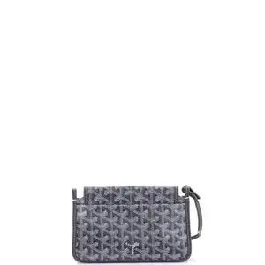 Goyard Plumet Clutch Wallet Coated Canvas - Grey