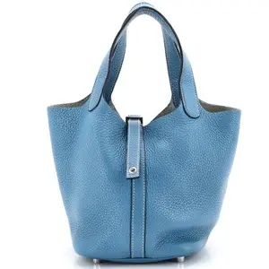 Hermès Picotin Bag Clemence Pm - Blue