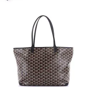 Goyard Artois Tote Coated Canvas Mm - Black