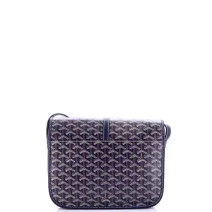 Goyard Belvedere Ii Messenger Bag Coated Canvas Mm - Blue