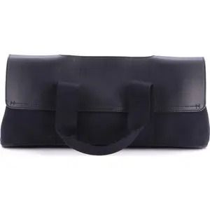 Hermès Valparaiso East West Bag Toile And Leather Pm - Noir