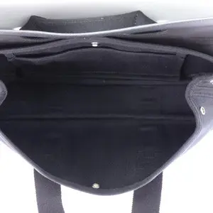 Hermès Valparaiso East West Bag Toile And Leather Pm - Noir