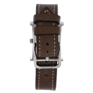 Hermès Heure H Quartz Watch Stainless Steel And Leather 21