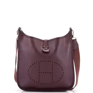 Hermès Evelyne Bag Gen Ii Epsom Pm - Red