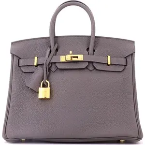 Hermès Birkin Handbag Grey Togo With Gold Hardware 25 - Gris Meyer