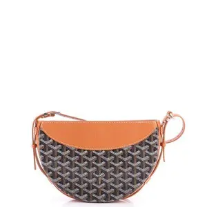 Goyard Hirondelle Shoulder Bag Coated Canvas And Leather - Brown
