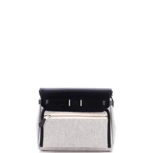 Hermès Herbag Zip Toile And Leather 20 - Black
