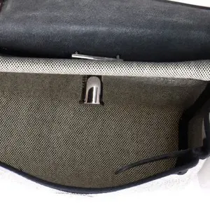 Hermès Herbag Zip Toile And Leather 20 - Black