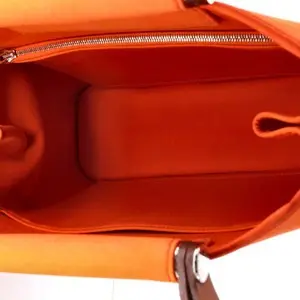 Hermès Cabag Handbag Toile And Leather 32