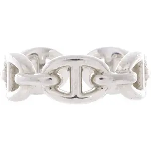 Hermès Chaine D'ancre Enchainee Ring Sterling Small