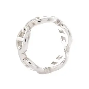 Hermès Chaine D'ancre Enchainee Ring Sterling Small