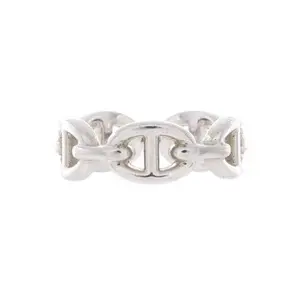 Hermès Chaine D'ancre Enchainee Ring Sterling Small - Silver