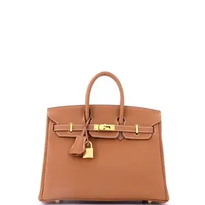 Hermès Birkin Handbag Brown Togo With Hardware 25 - Gold