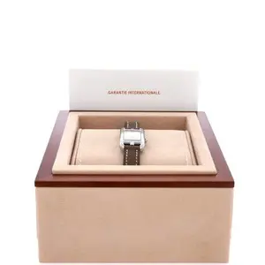 Hermès Nantucket Quartz Watch Stainless Steel And Leather 17 - Grey