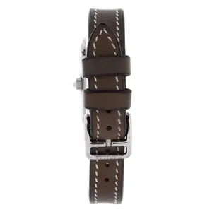 Hermès Nantucket Quartz Watch Stainless Steel And Leather 17 - Grey