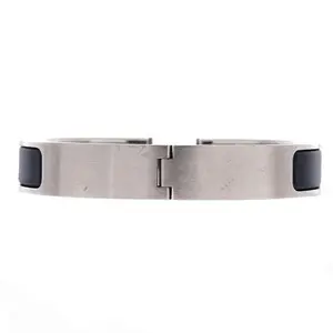 Hermès Clic H Bracelet Enamel Narrow - Black