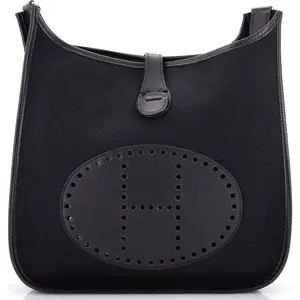 Hermès Evelyne Bag Gen I Toile And Leather Gm