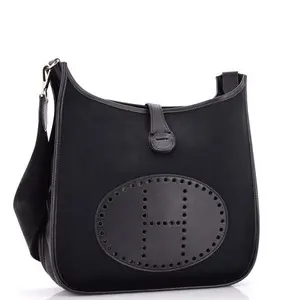 Hermès Evelyne Bag Gen I Toile And Leather Gm