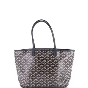 Goyard Artois Tote Coated Canvas Pm - Black