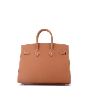 Hermès Birkin Sellier Bag Brown Epsom With Palladium Hardware 25