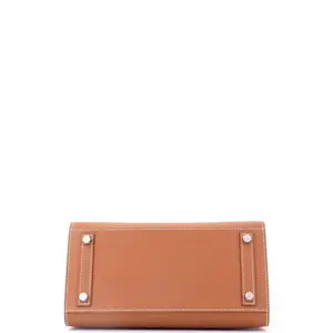 Hermès Birkin Sellier Bag Brown Epsom With Palladium Hardware 25