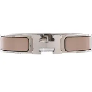 Hermès Clic H Bracelet Enamel Narrow - Neutral