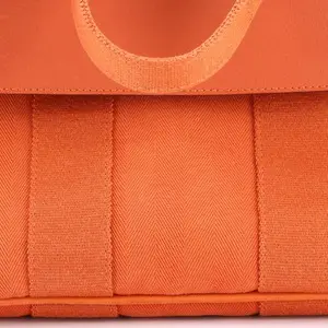 Hermès Valparaiso Bag Toile And Leather Pm - Orange