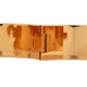 Hermès Clic Clac H Bracelet Metal And Enamel Wide - White