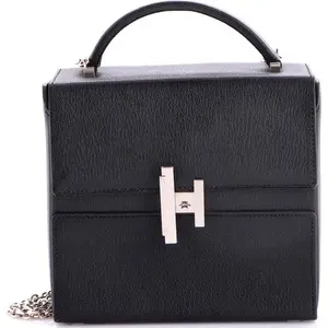 Hermès Cinhetic Top Handle Bag Chevre Mysore