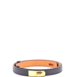Hermès Kelly Belt Leather Thin - Black