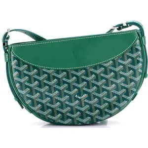 Goyard Hirondelle Shoulder Bag Coated Canvas And Leather - Green