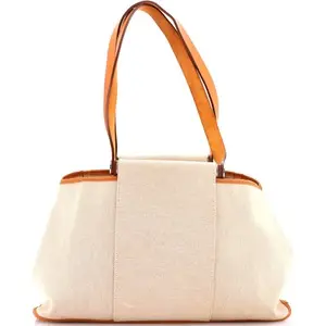 Hermès Cabag Elan Toile And Leather 39