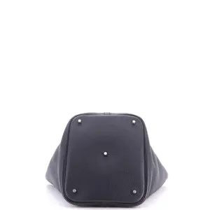 Hermès Eclat Picotin Lock Bag Clemence Gm - Noir