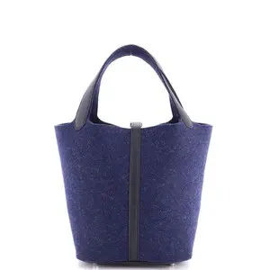 Hermès Picotin Lock Bag Felt With Leather Mm