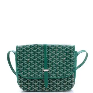 Goyard Belvedere Ii Messenger Bag Coated Canvas Mm - Green