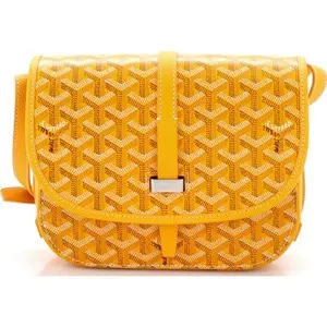 Goyard Belvedere Ii Messenger Bag Coated Canvas Pm - Yellow
