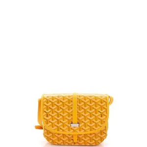 Goyard Belvedere Ii Messenger Bag Coated Canvas Pm - Yellow