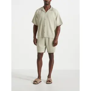 Manière De Voir Justin Pleated Boxy Shirt Sage