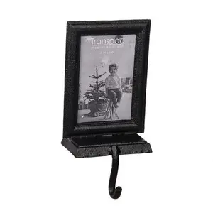 TRANSPAC Metal Frame Stocking Holder Stylish Christmas Decoration