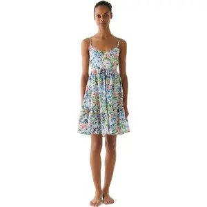 Kate Spade New York Coastal Town Cover Up Mini Dress Swim - Multi
