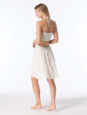 Vince Camuto Cut Out Cover Up Dress Swim